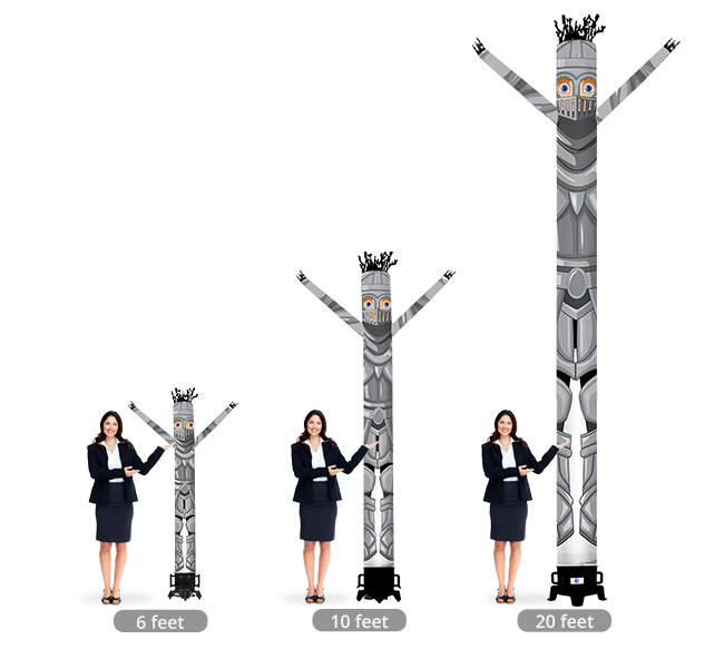 Knight Inflatable Tube Man Mascot