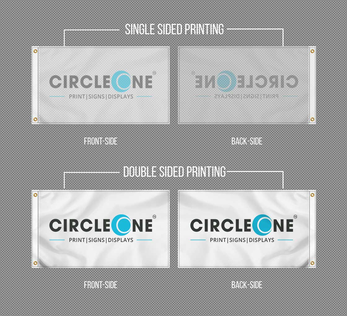 Rectangle Flags | Custom Rectangle Flags | Circle One