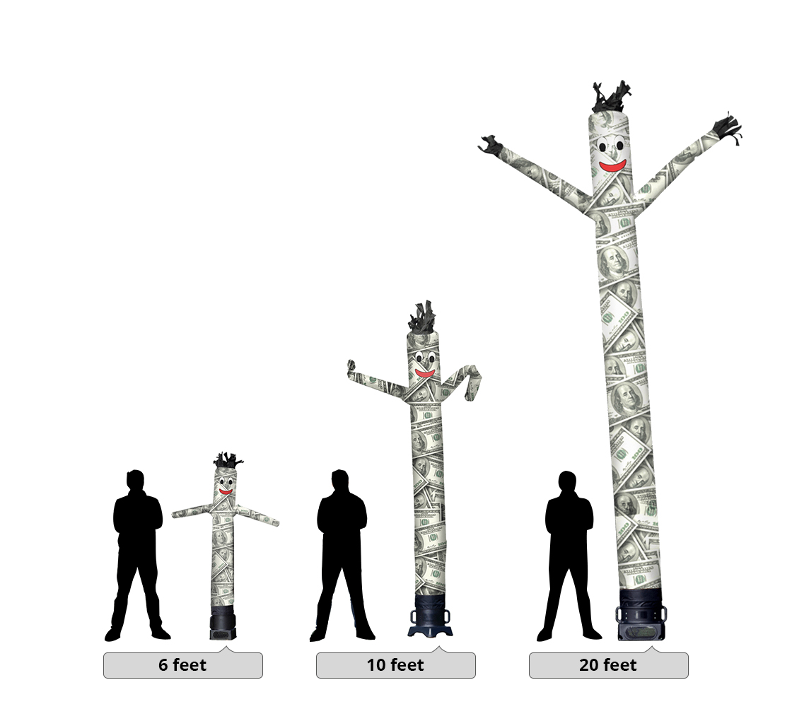 Solution for business related Billionaire Inflatable Tube Man Character ...