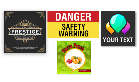 Buy Premium Cut-to-Size Labels | Circle One