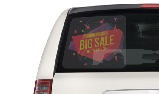 Shop Clear Die-Cut Car Decals and Stickers | Circle One