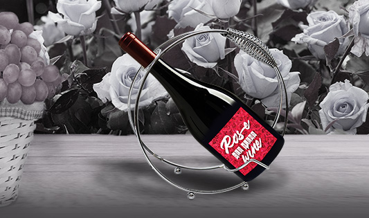 Print Wine Labels, Custom Wine Stickers Circle One